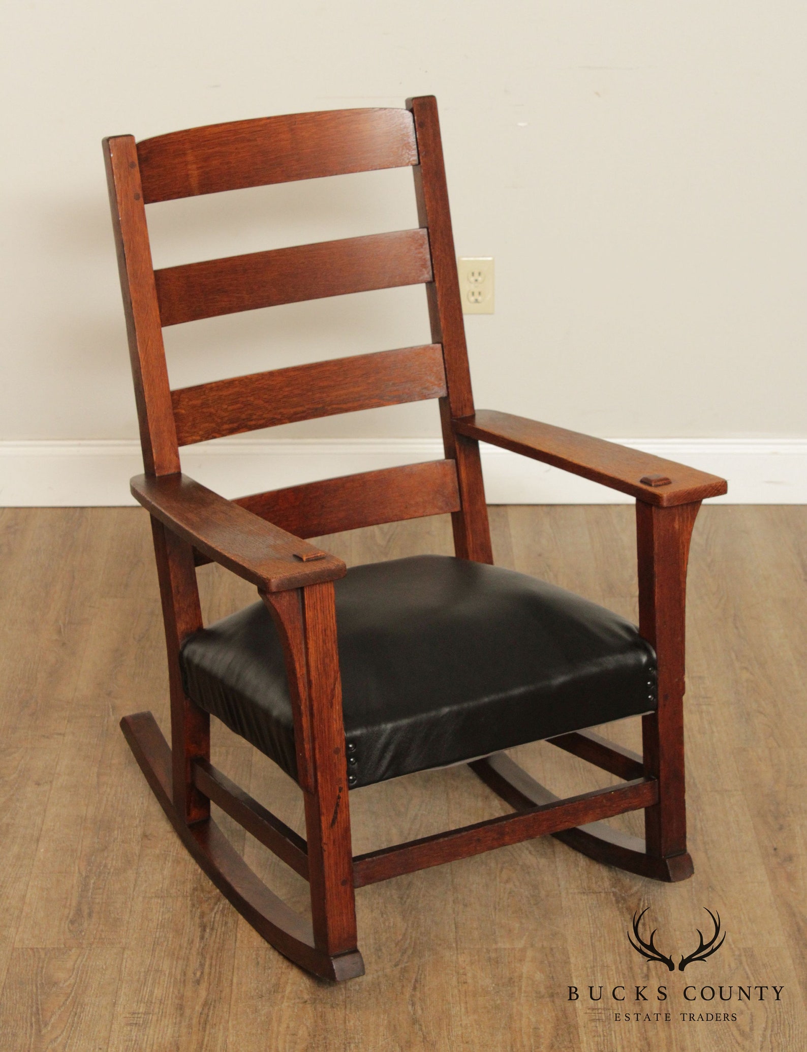 Limbert Antique Mission Oak Rocker - Etsy