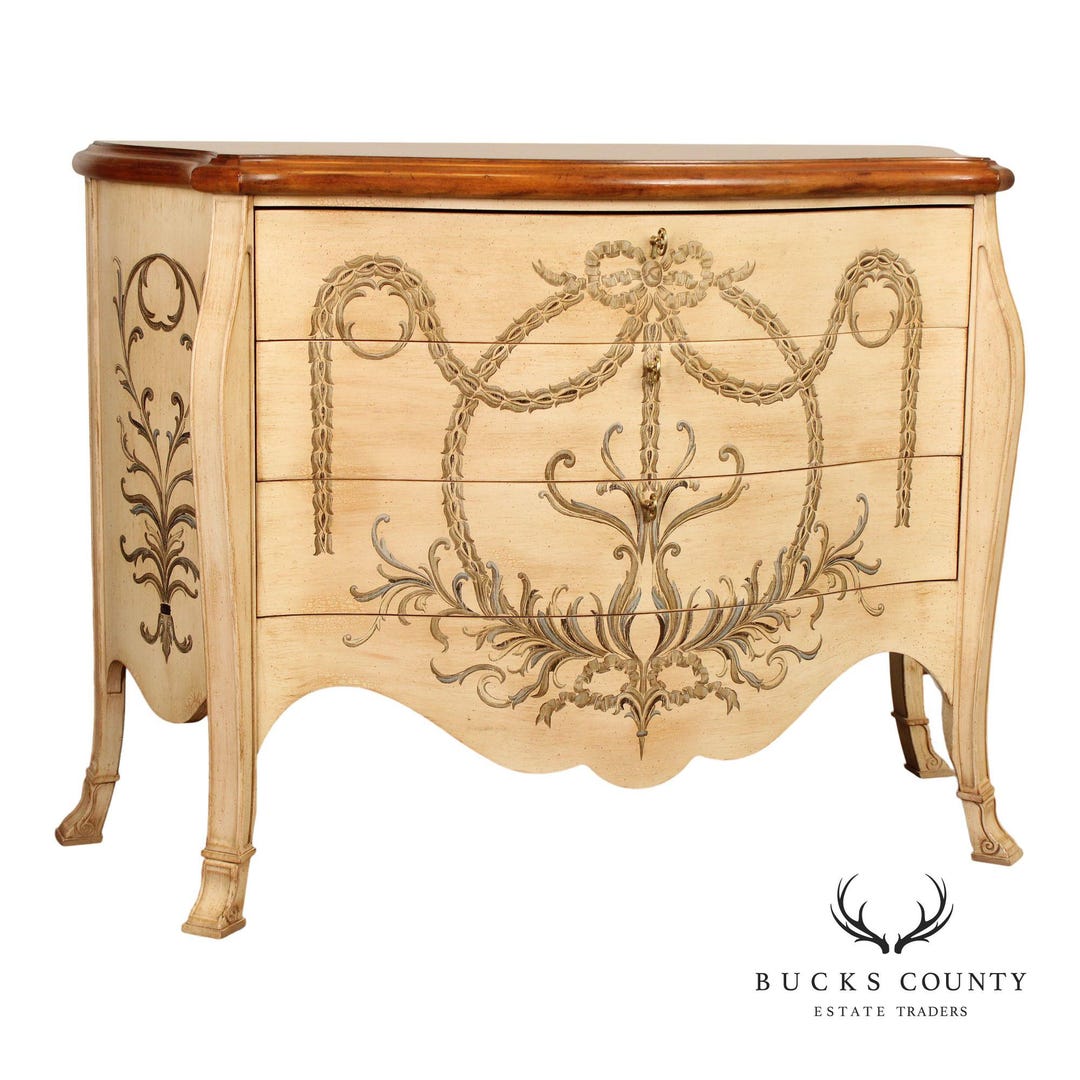 Ferguson Copeland 'isabella' Paint Decorated Commode - Etsy