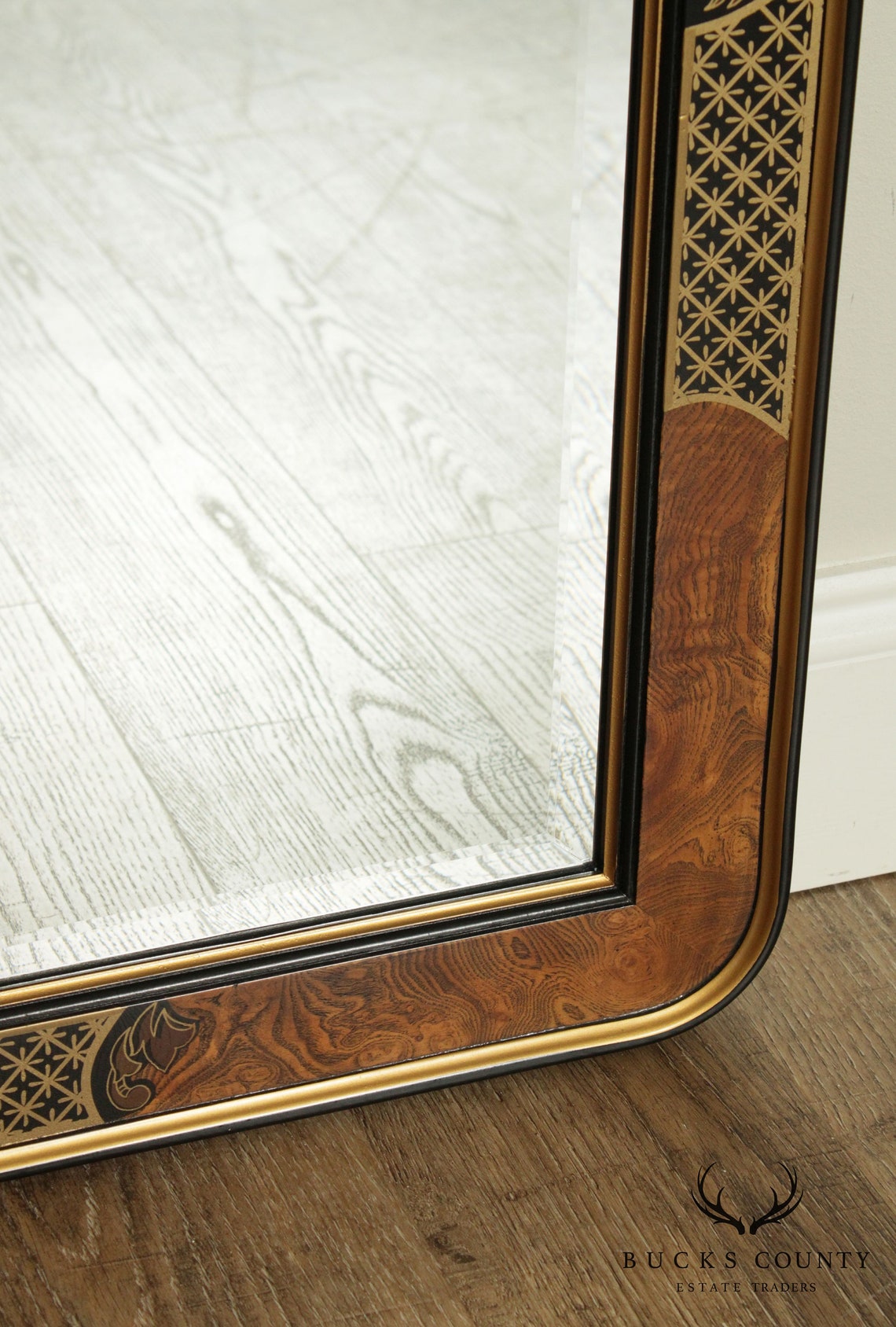 Drexel ET Cetera Burl Wood Chinoiserie Painted Beveled Wall - Etsy