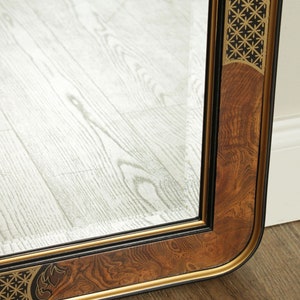 Drexel ET Cetera Burl Wood, Chinoiserie Painted Beveled Wall Mirror - Etsy