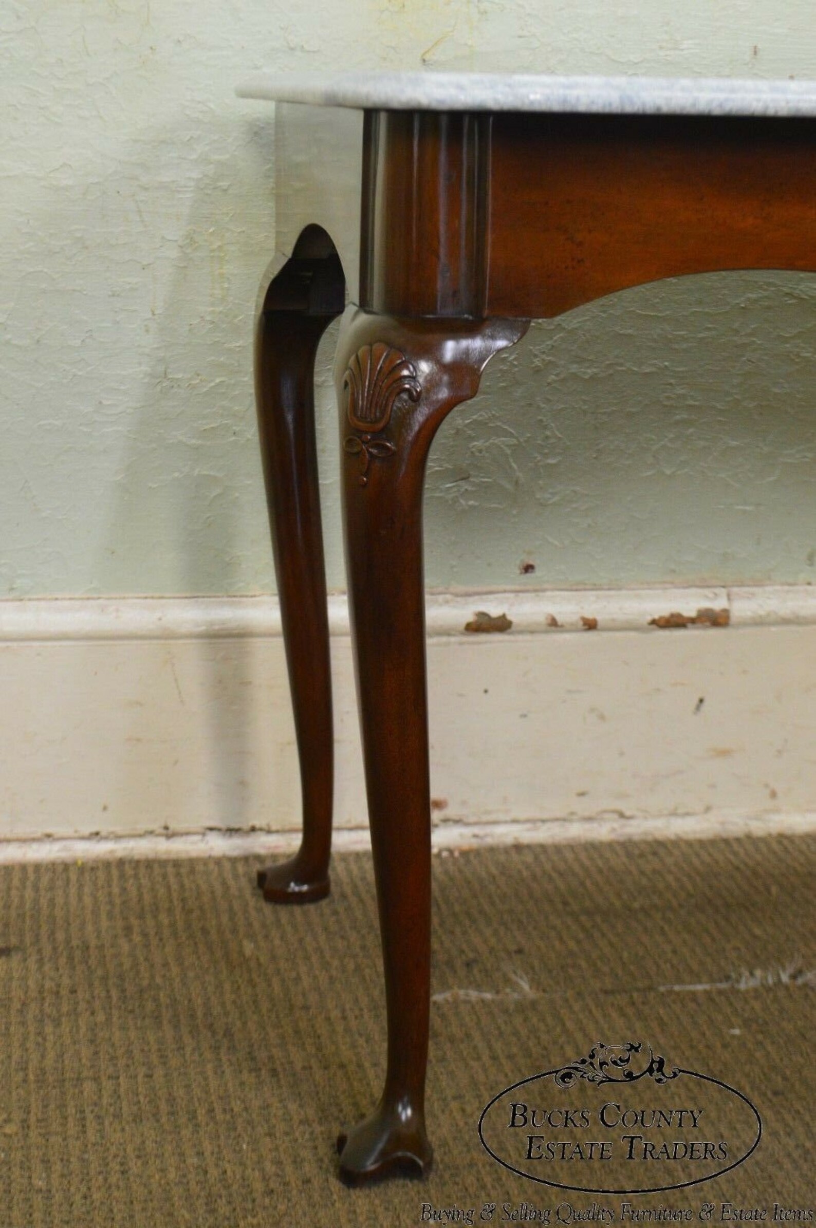 Kittinger Colonial Williamsburg CW155 Mahogany Marble Top | Etsy