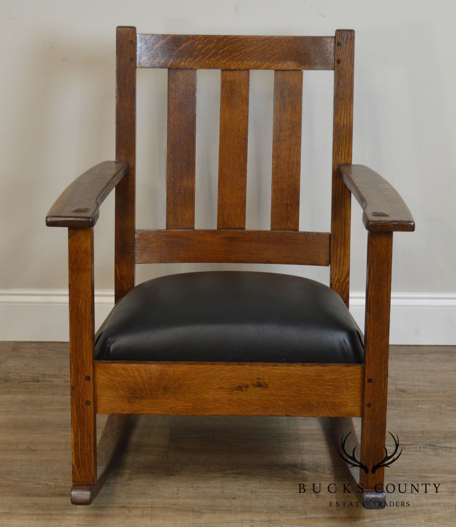 Limbert Antique Mission Oak Rocker - Etsy
