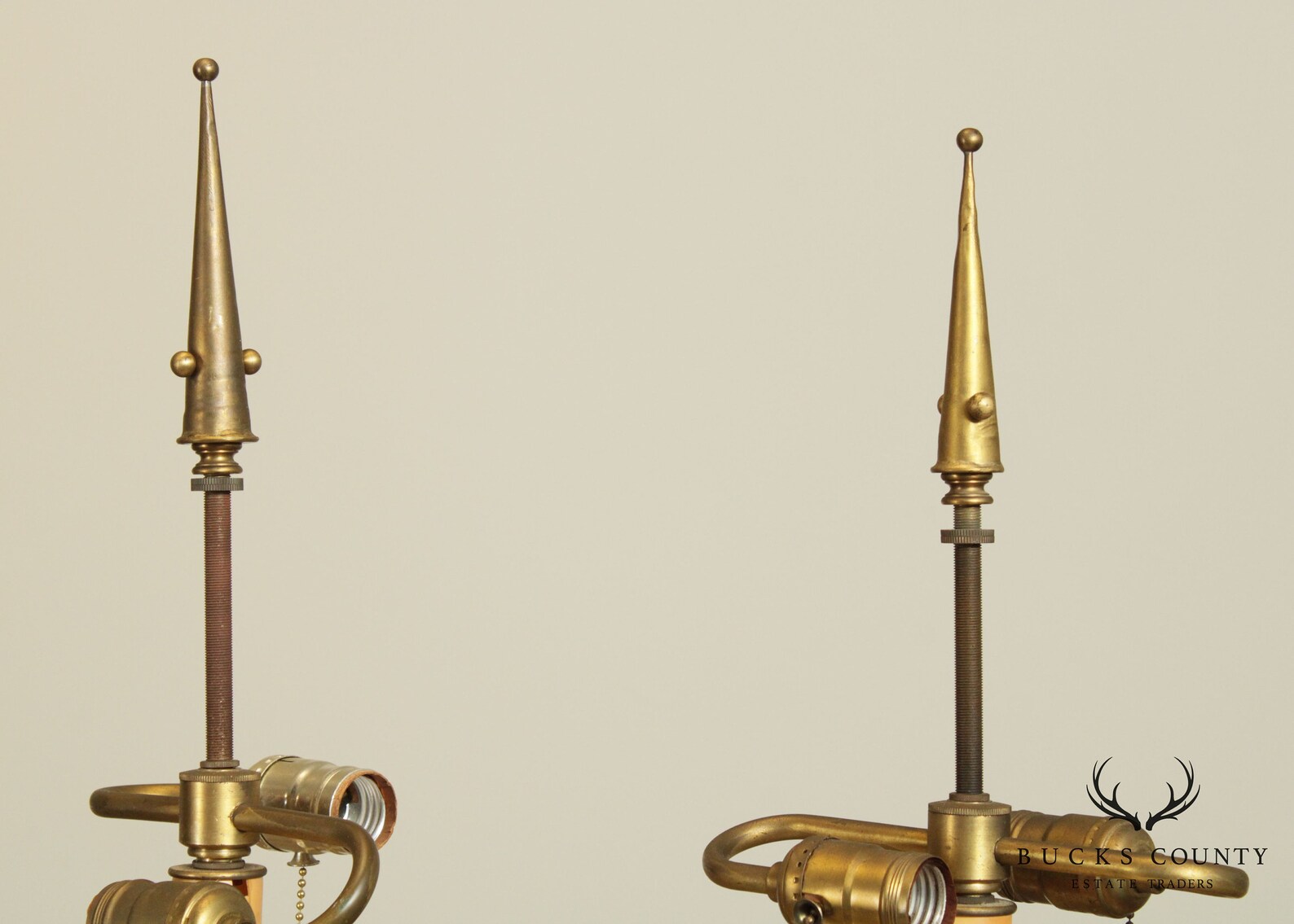 Gothic Revival Antique Aesthetic Brass Pair Converted - Etsy