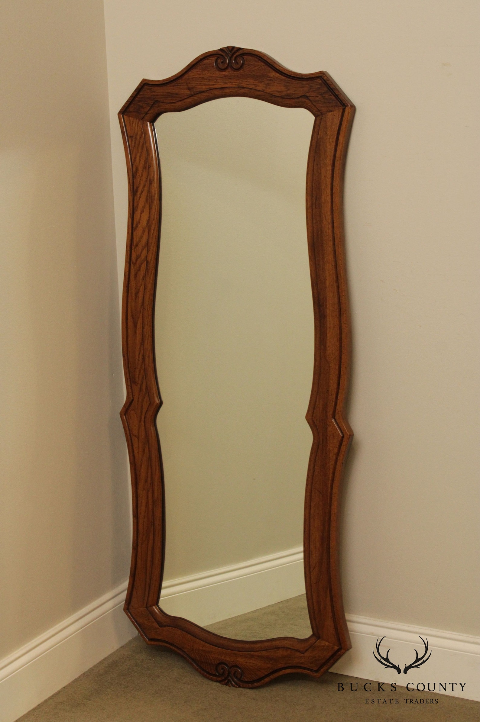 Thomasville French Country Style Vintage Pair Oak Mirrors - Etsy