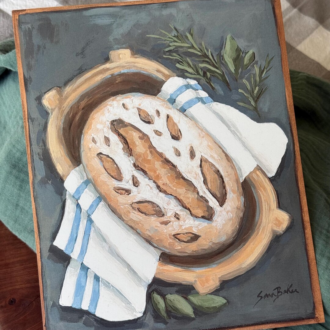 Fresh Baked Bread - SARA BAKER - Paper Fine Art Print 8x10 Inches - Etsy