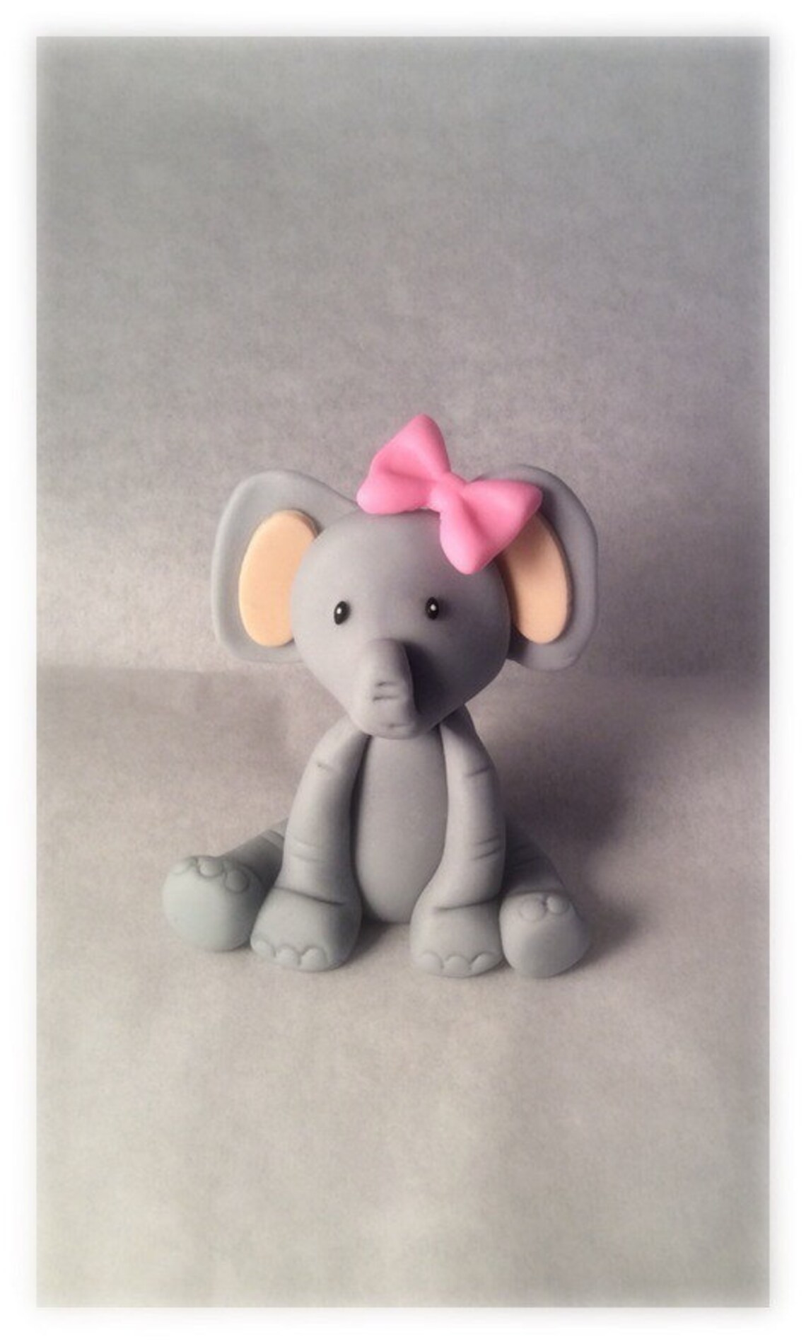 Fondant Elephant Cake Topper - Etsy