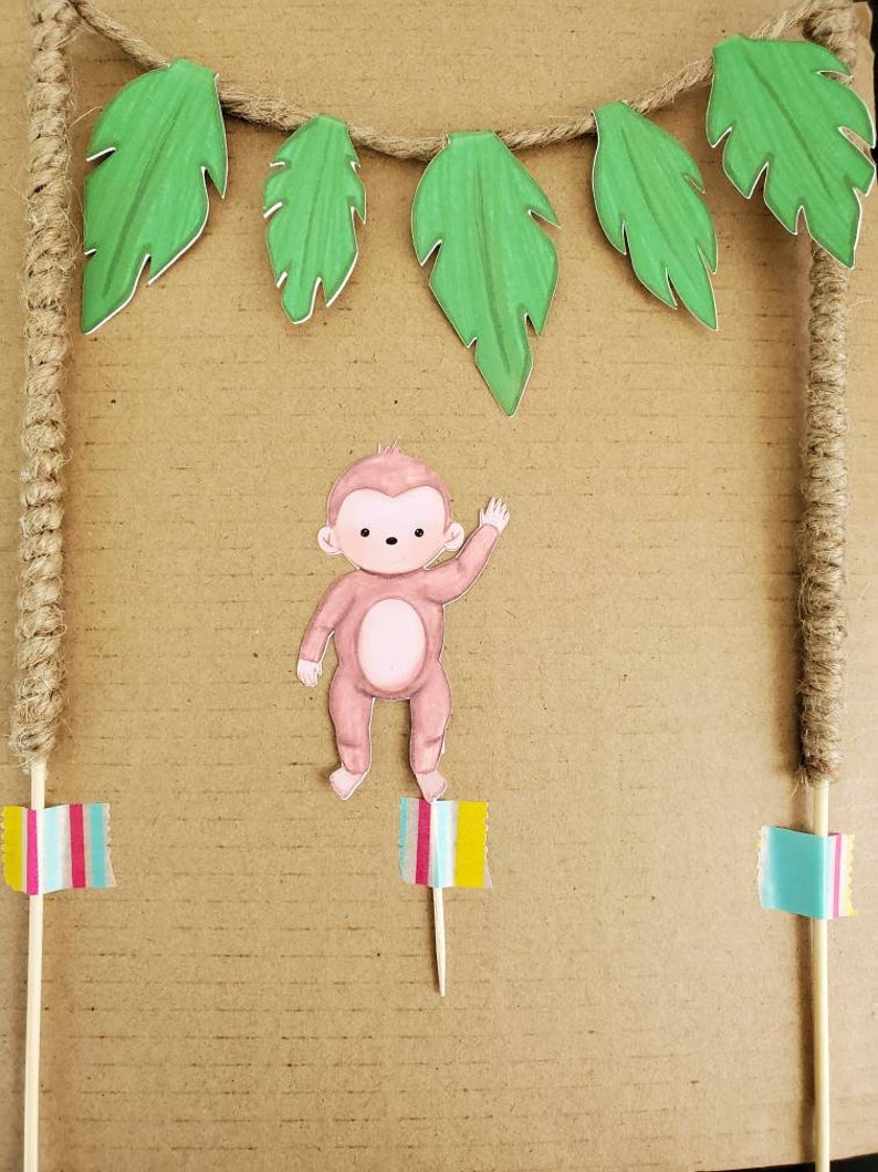 Monkey Jungle Theme Cake Topper - Etsy