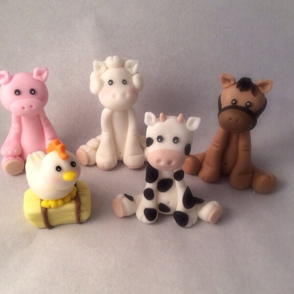 Fondant Farm Animals - Etsy