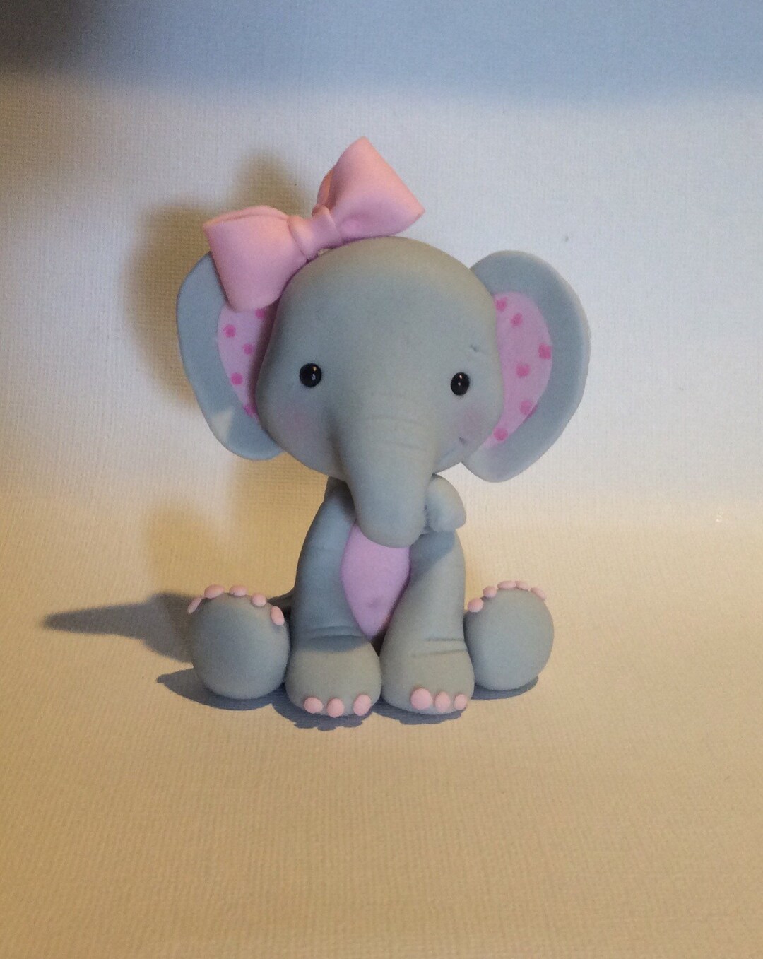 Fondant Elephant Cake Topper - Etsy