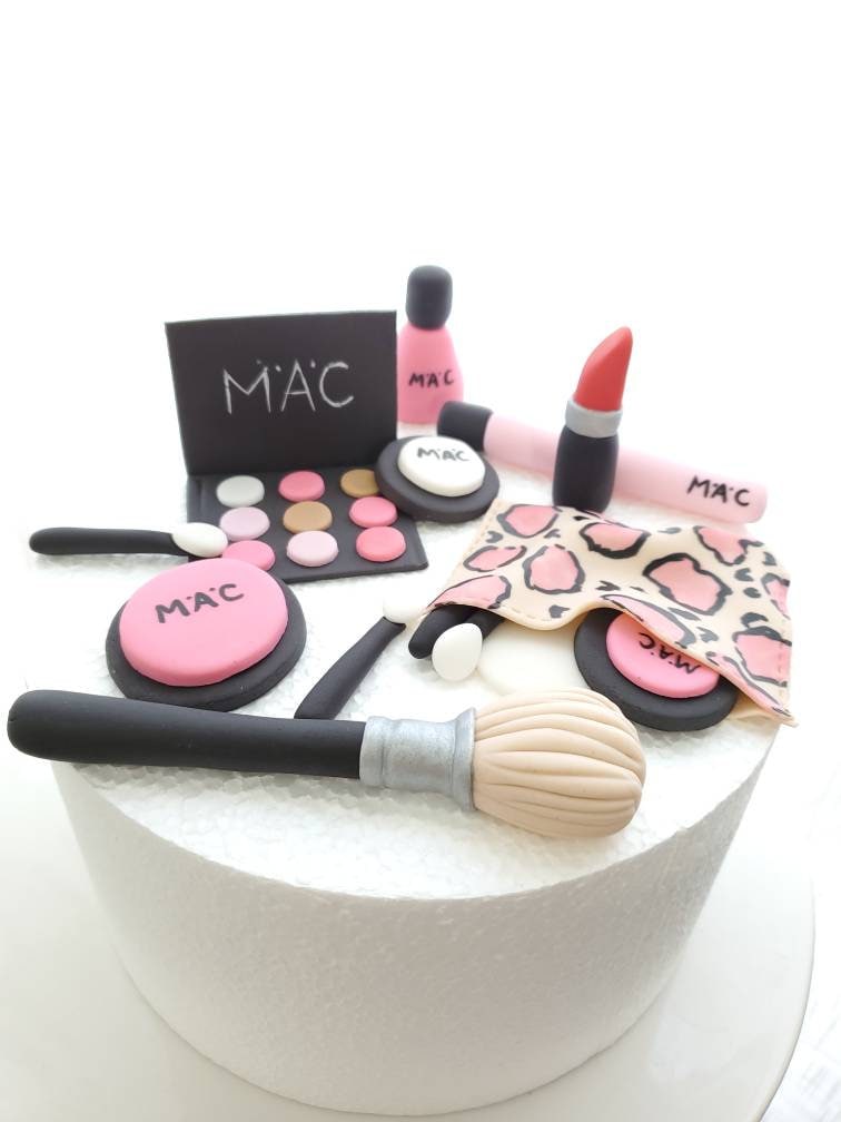 Fondant Makeup Toppers 10 Piece - Etsy