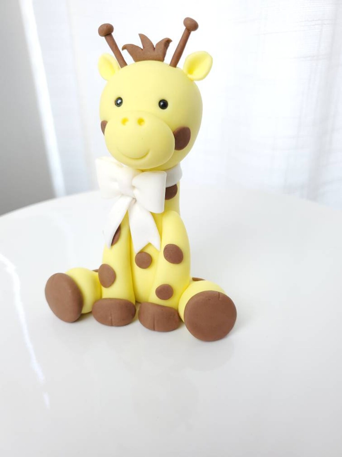 Fondant 4" Giraffe Cake Topper - Etsy