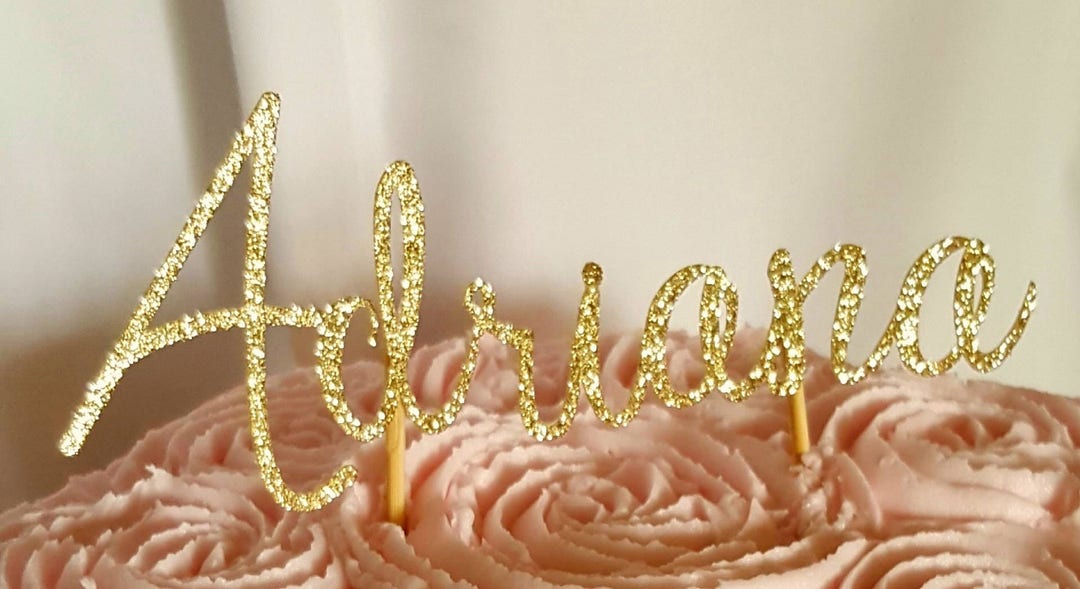 Custom Name Cake Topper - Etsy