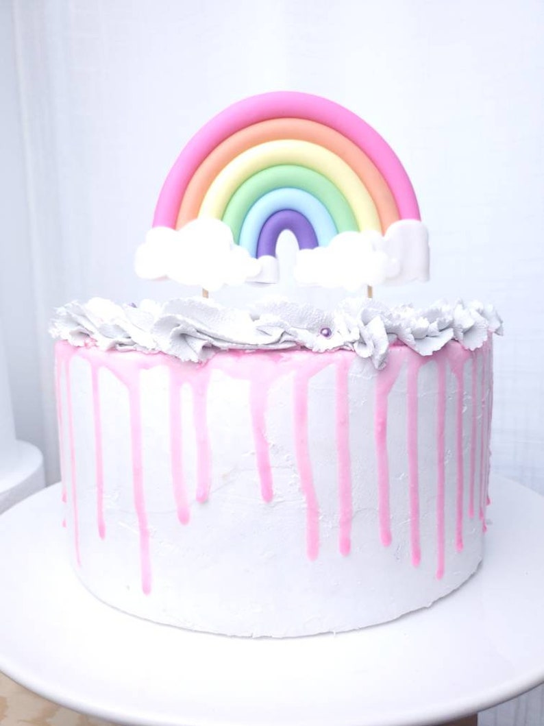 Fondant Rainbow Topper - Etsy