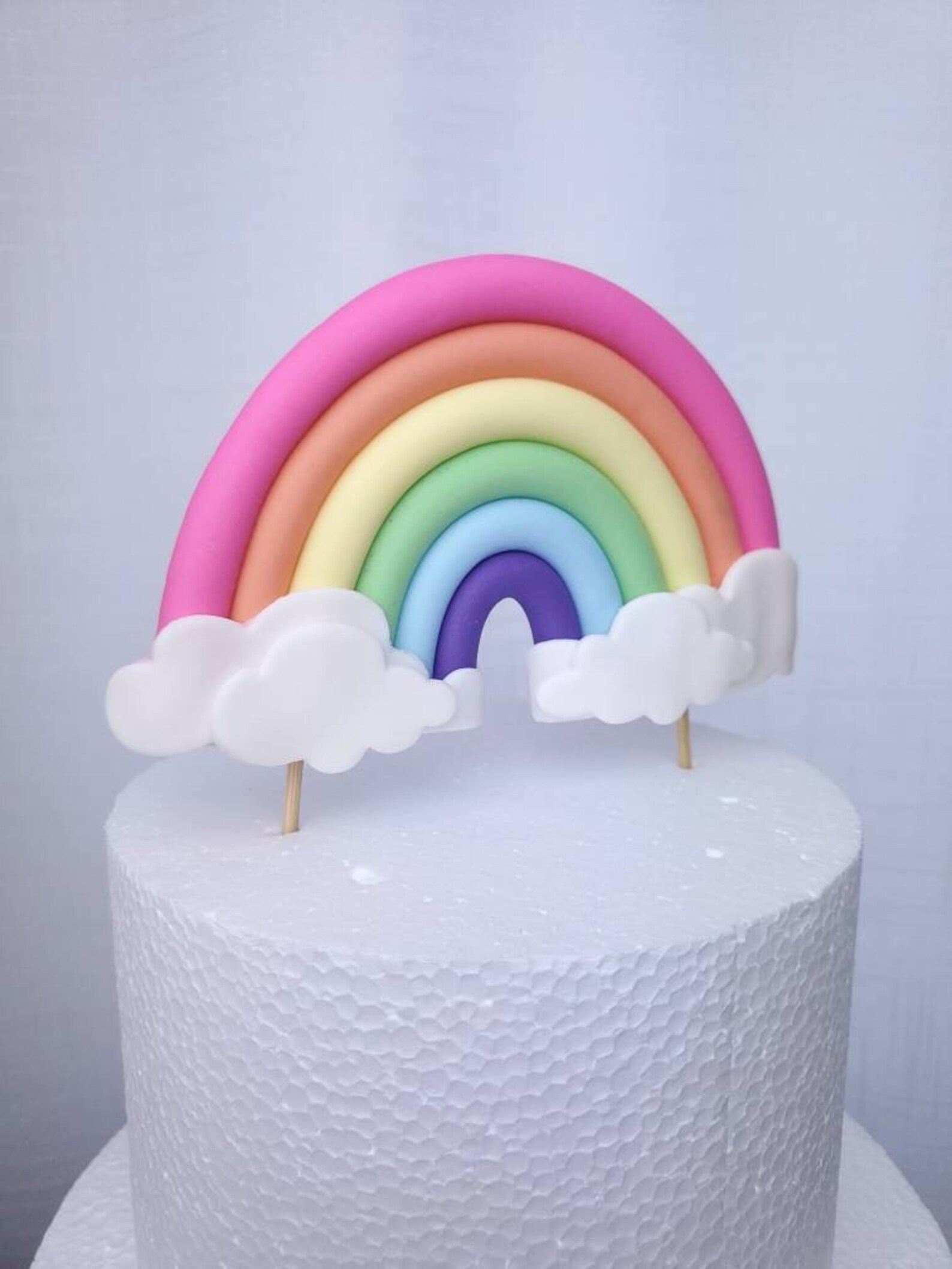 Fondant Rainbow Topper - Etsy