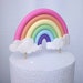 Fondant Rainbow Topper - Etsy