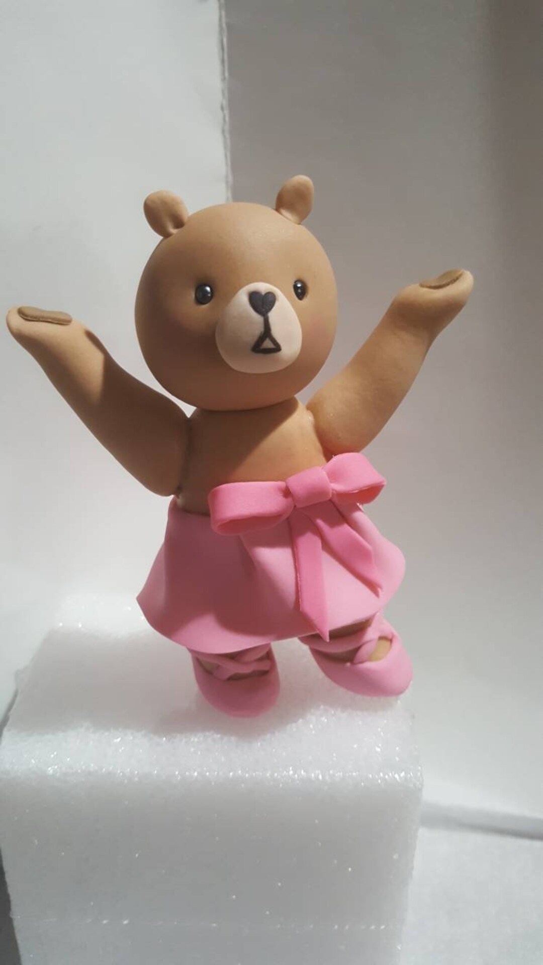 Fondant Teddy Bear Topper - Etsy