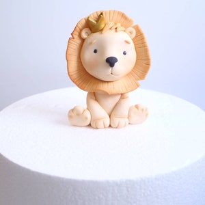 Fondant Lion Cake Topper 4", Fondant Topper, Cake Topper, Cake, Lion ...