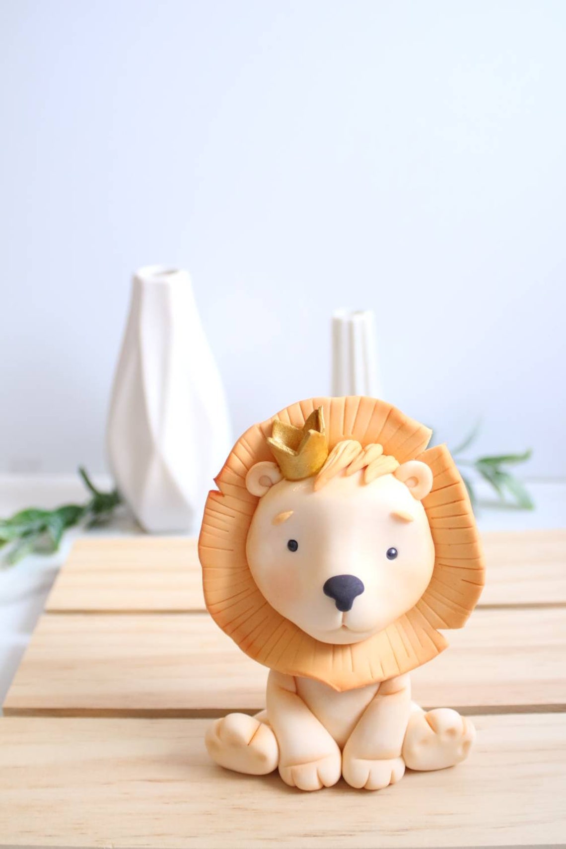 Fondant Lion Cake Topper, 4" Jungle Safari Theme - Etsy