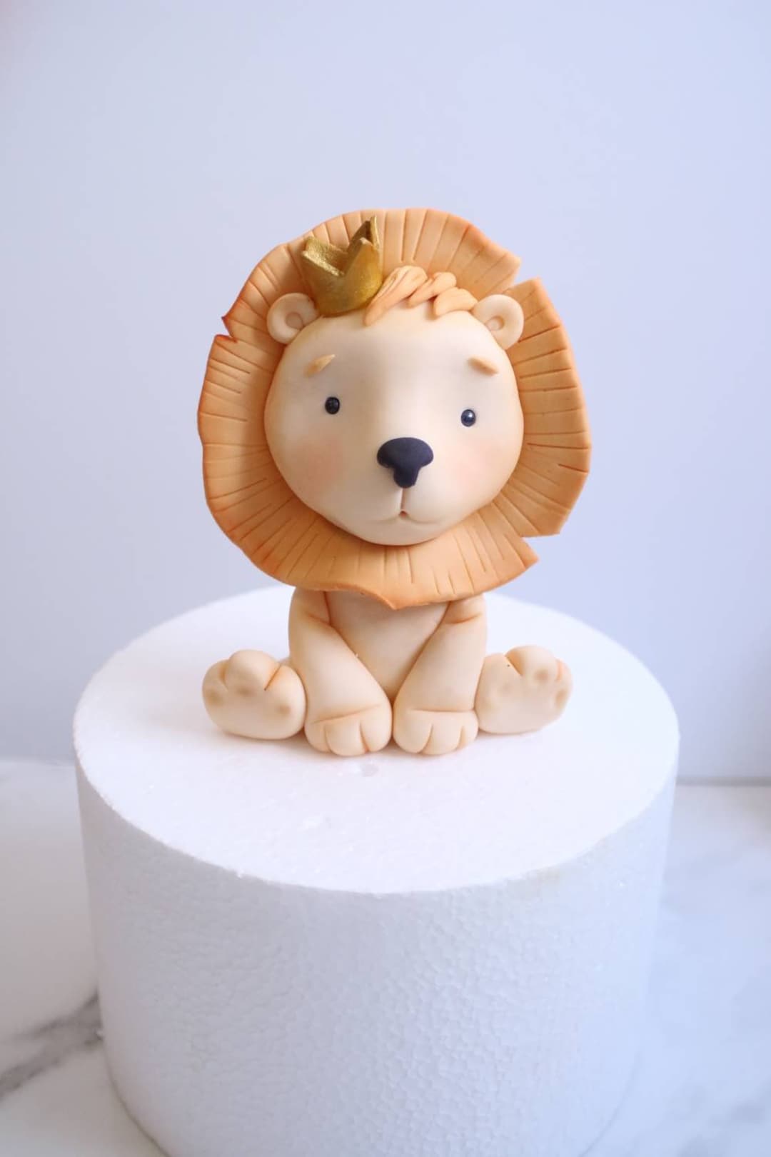 Fondant Lion Cake Topper 4", Fondant Topper, Cake Topper, Cake, Lion ...