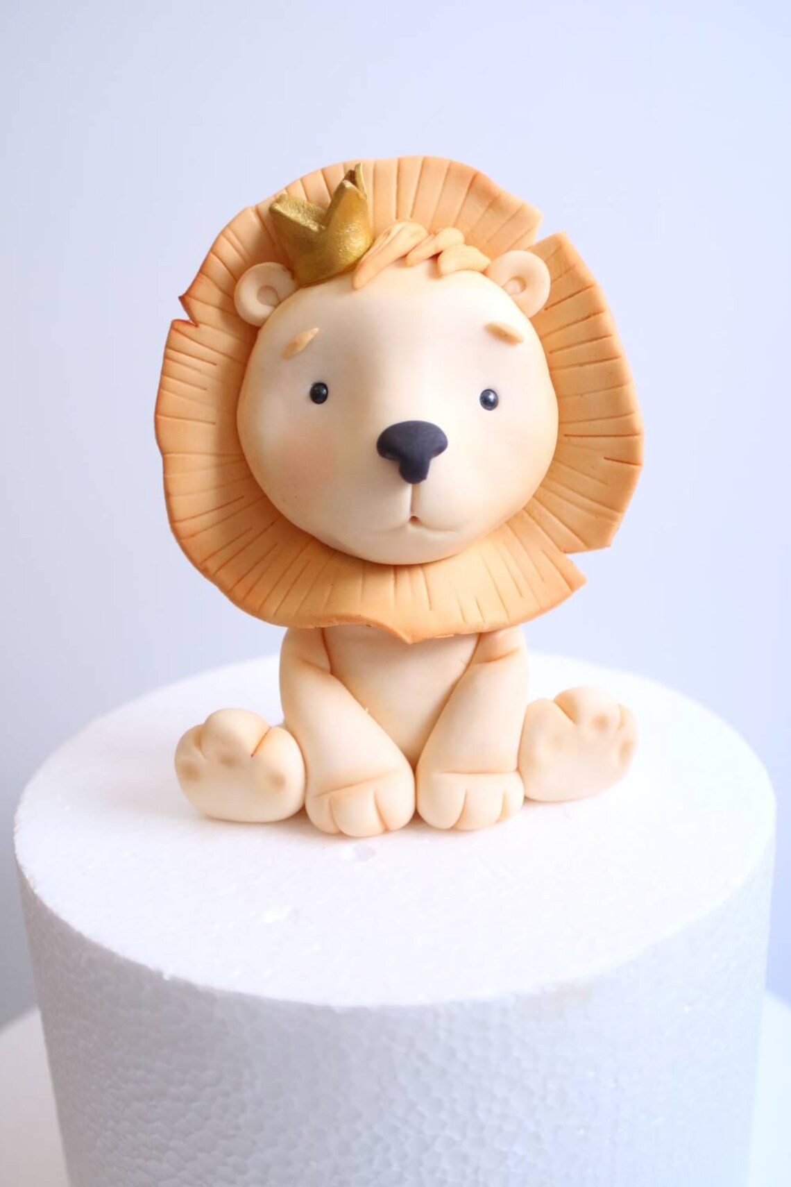 Fondant Lion Cake Topper, 4" Jungle Safari Theme - Etsy