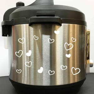 Cute Hearts Art - Vinyl Decal Sticker for Instant Pot Instapot Pressure ...