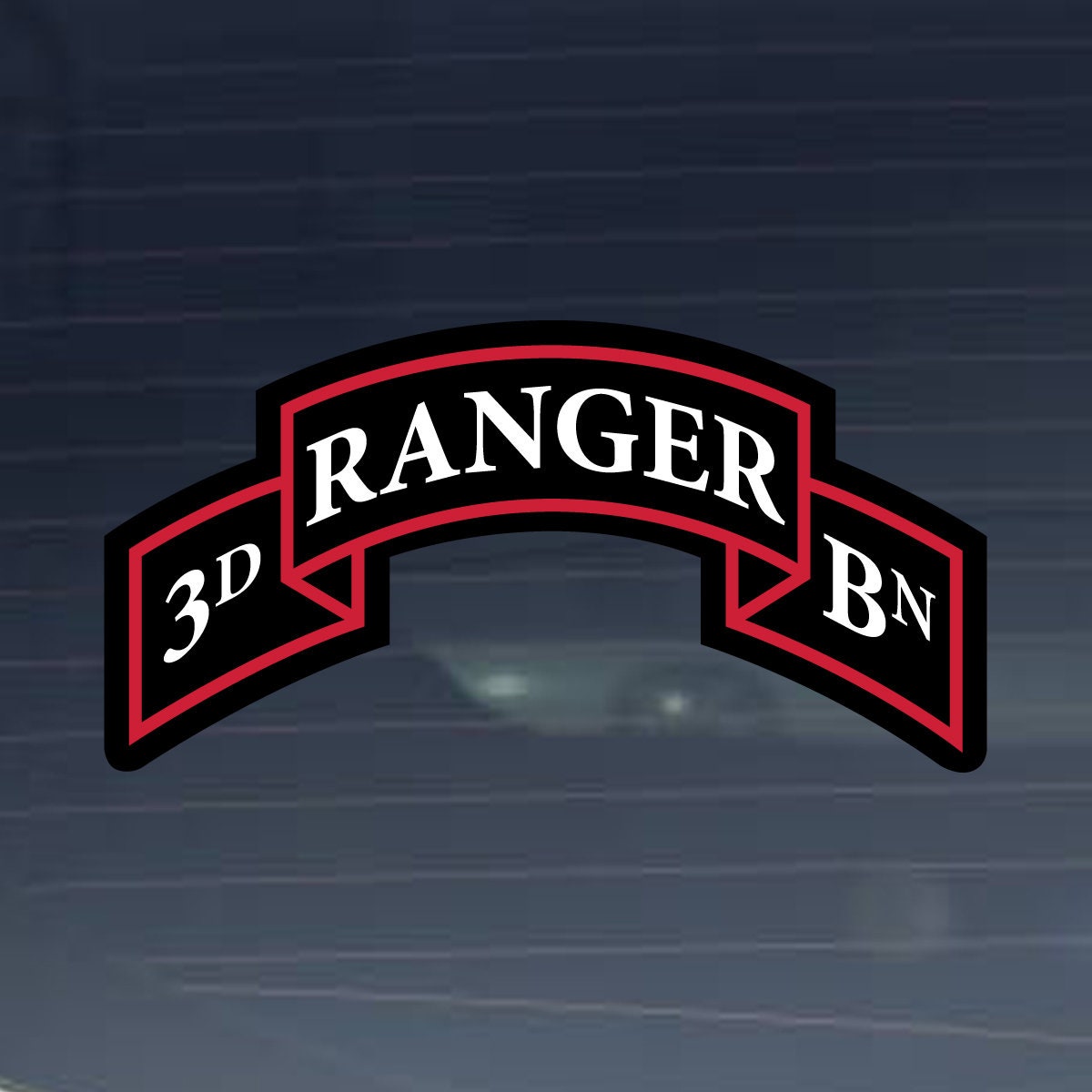 US Army Division - 3rd Ranger Battalion Tab Indoor Outdoor Vinyl Decal ...