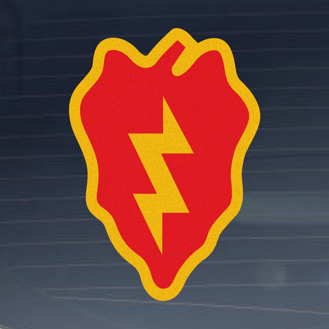US Army Division - 25th Infantry Reflective Indoor Outdoor Vinyl Decal ...