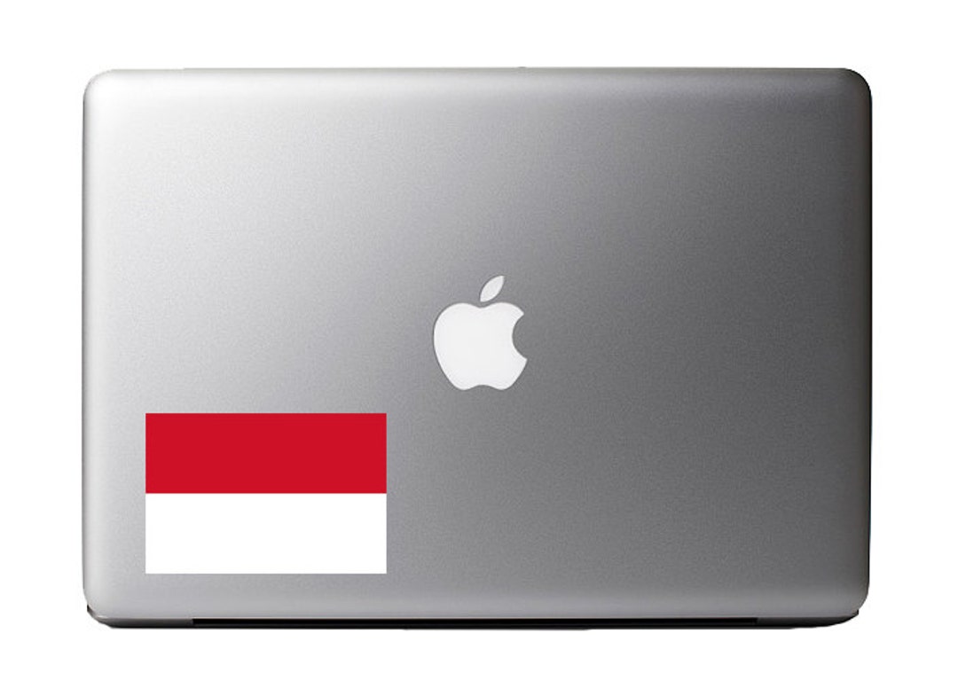 Indonesian Pride Flag Full Color - Vinyl Sticker Decal for Cars ...
