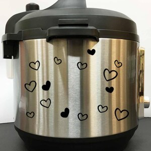 Cute Hearts Art - Vinyl Decal Sticker for Instant Pot Instapot Pressure ...