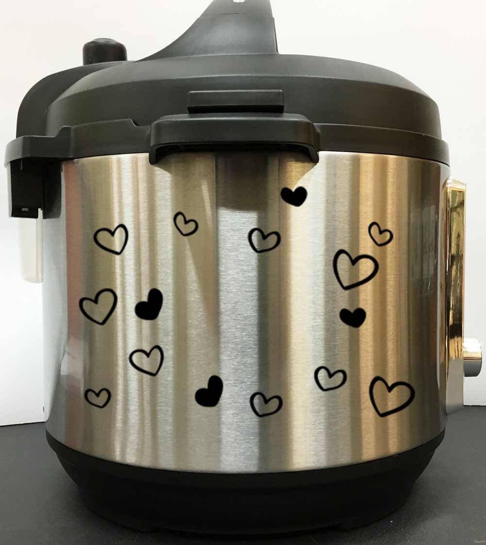 Cute Hearts Art Vinyl Decal Sticker for Instant Pot Instapot | Etsy