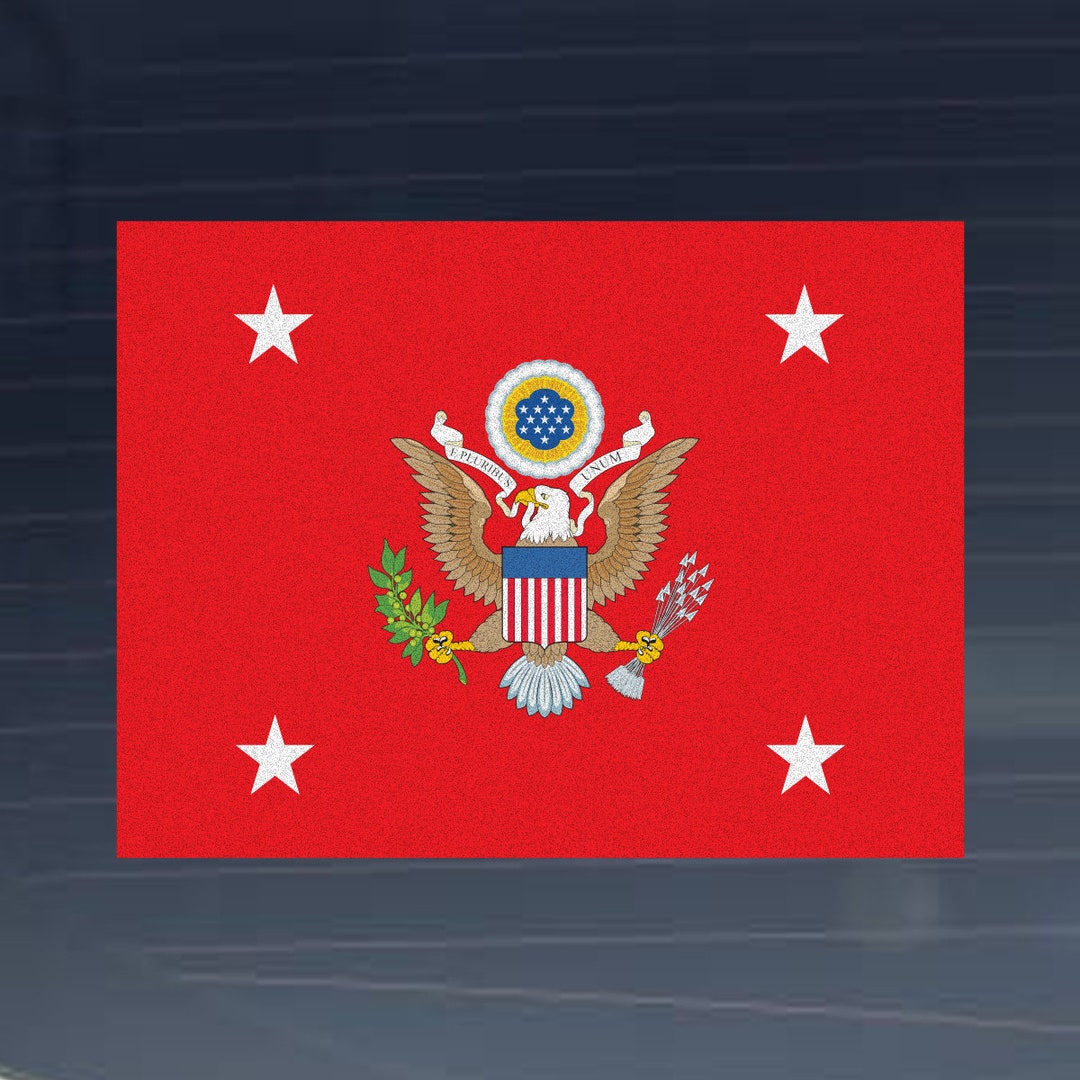 US Army Division - Secretary Army Flag Reflective Reflective Indoor ...