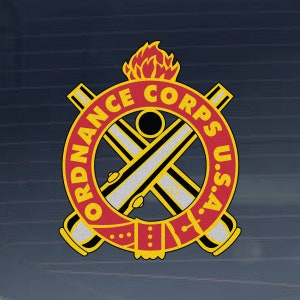 US Army Division - Ordnance Corps Insignia Reflective Indoor Outdoor ...