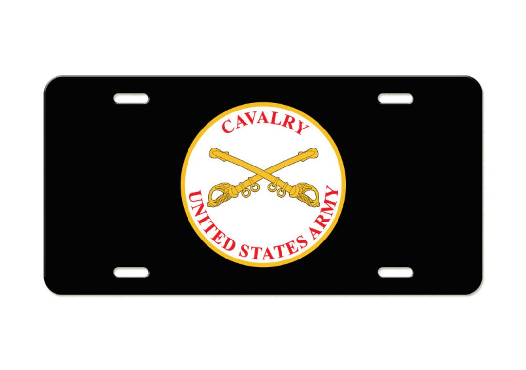 US Army Division - Cavalry Plaque - Aluminum License Plate - Etsy