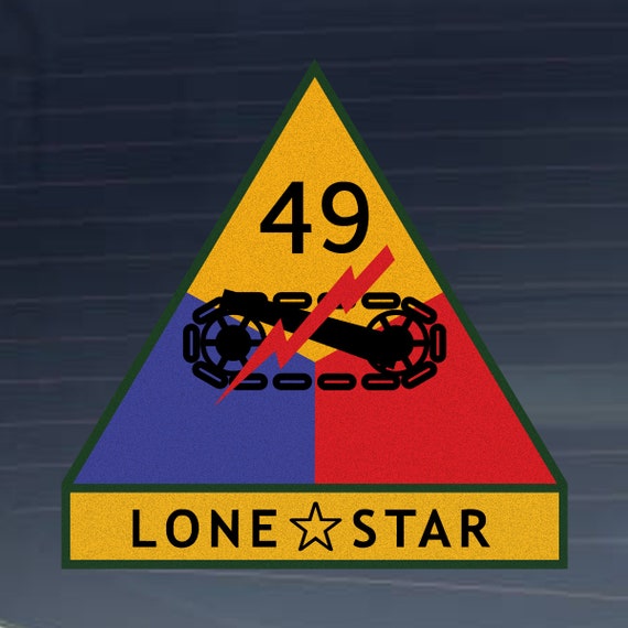 US Army Division 49th Armored Division Lonestar Reflective | Etsy