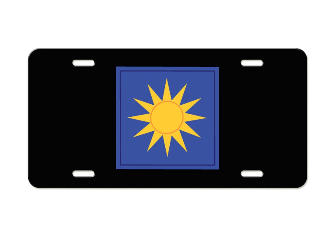 US Army Division - 40th Infantry Division SSI - Aluminum License Plate ...