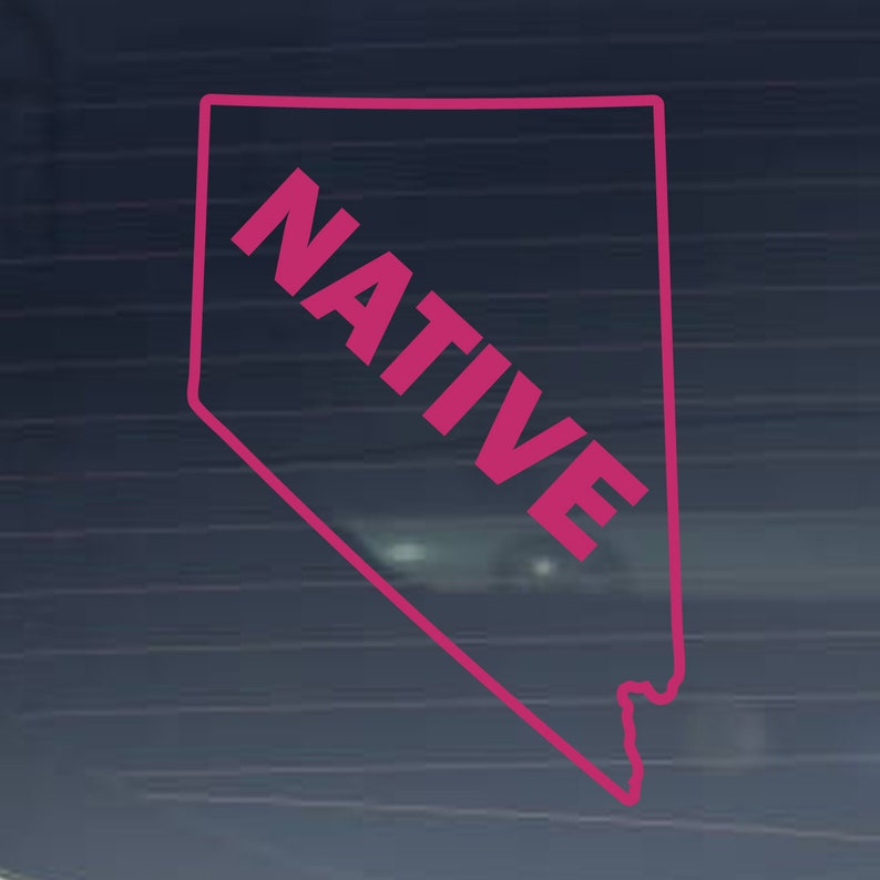Nevada Native State Shape Vinyl Decal (many Colors and Sizes Available ...