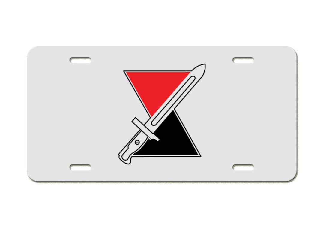 US Army Division - 7th Infantry Division DUI - Aluminum License Plate ...