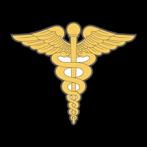 US Army Division - Medical Corps Emblem Reflective Indoor Outdoor Vinyl ...