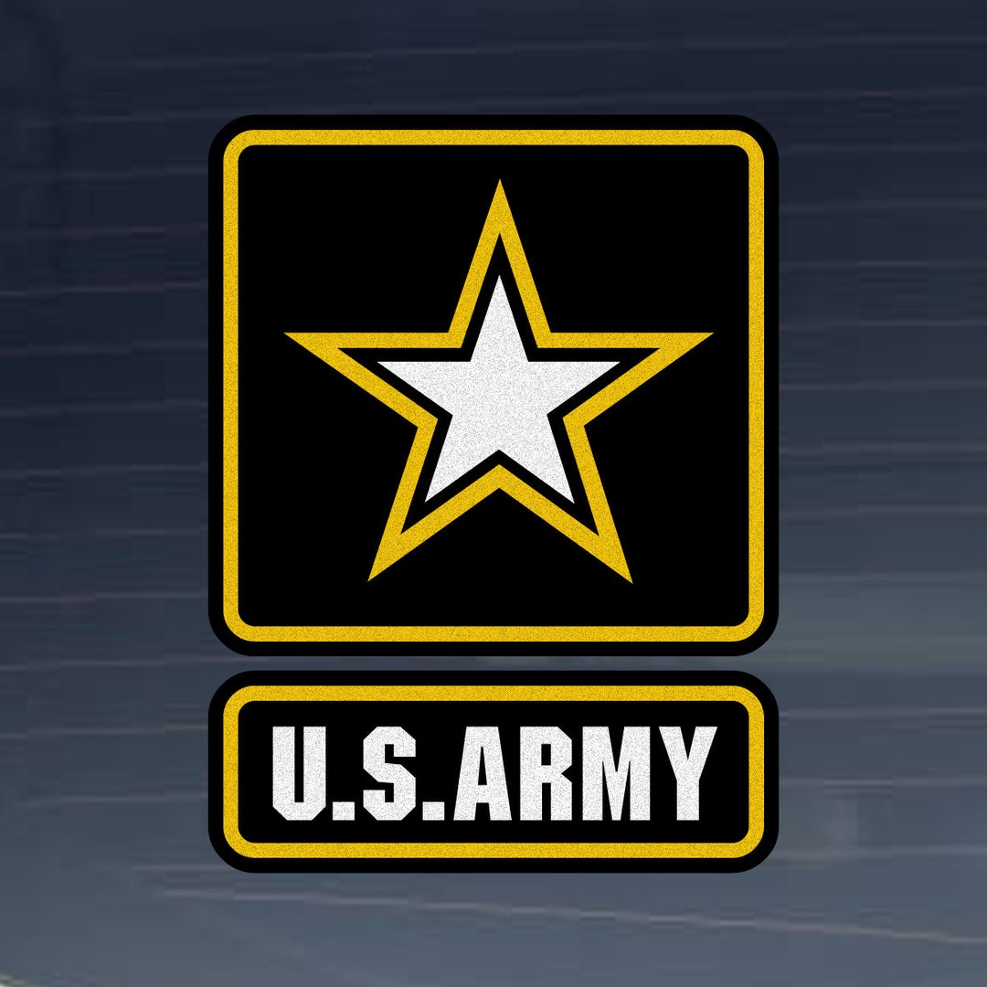 US Army Division - US Army Logo Reflective Reflective Indoor Outdoor ...
