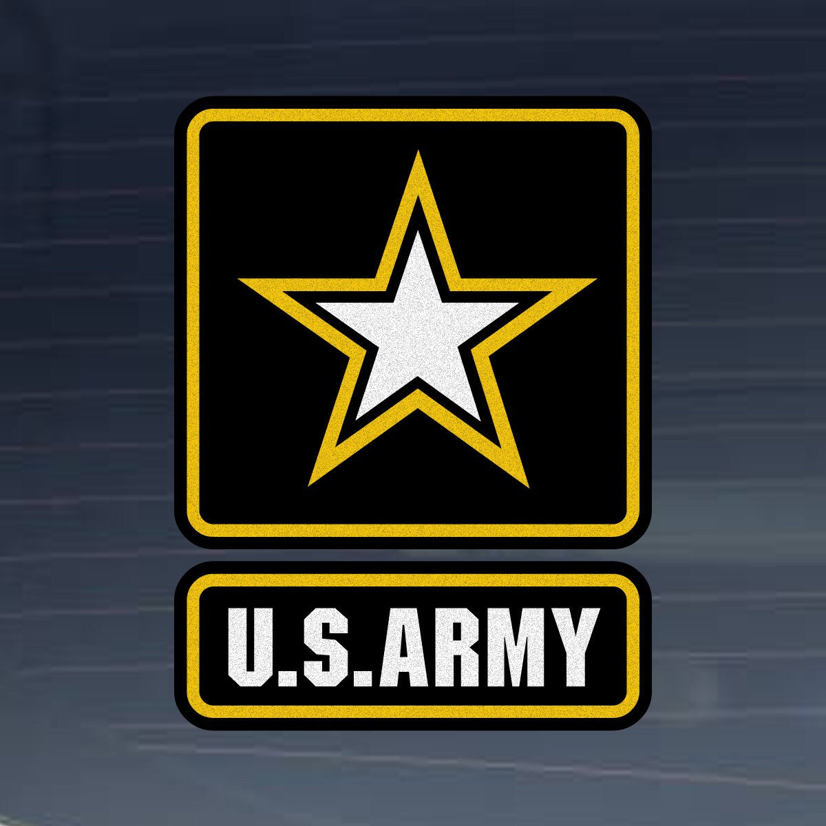 US Army Division - US Army Logo Reflective Reflective Indoor Outdoor ...