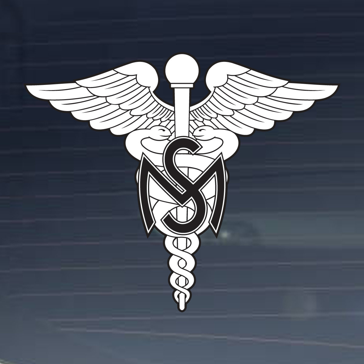 US Army Division Medical Service Corps Emblem Full Color Vinyl Decal ...