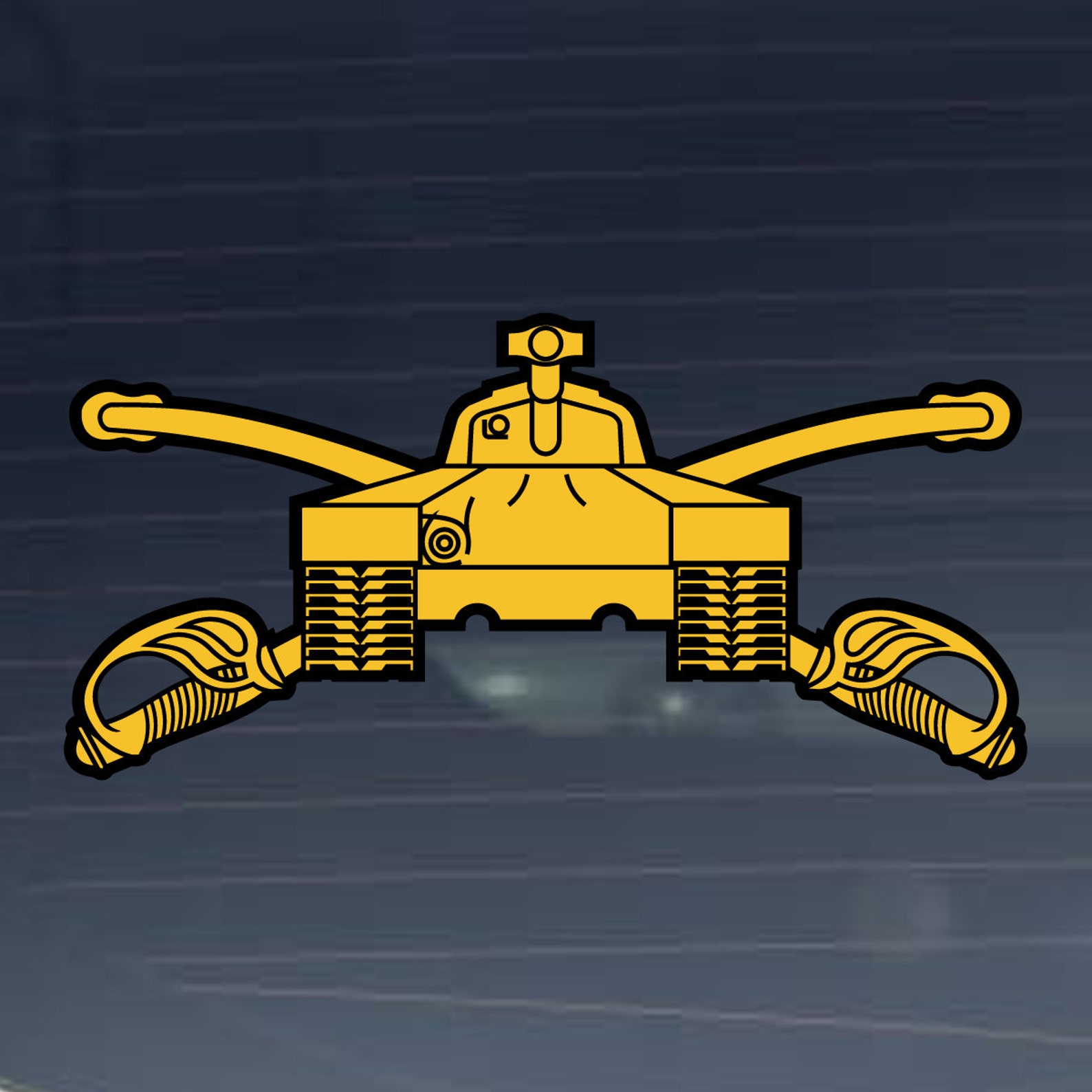 US Army Division - Armor Branch Emblem Full Color Vinyl Decal Indoor ...