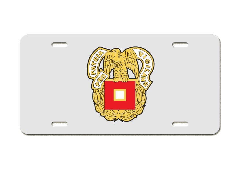 US Army Division Signal Corps Insignia Aluminum License | Etsy