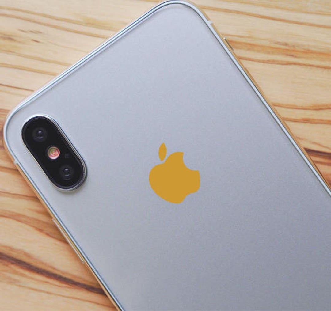 Gold Color Changer Overlay for Apple iPhone X Logo Vinyl Sticker Decal ...