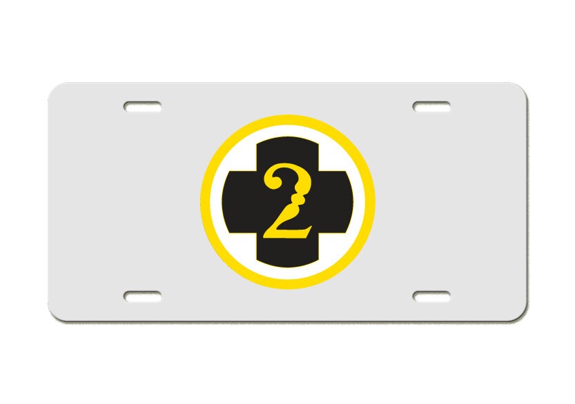 US Army 2nd Medical Brigade SSI Aluminum License Plate | Etsy