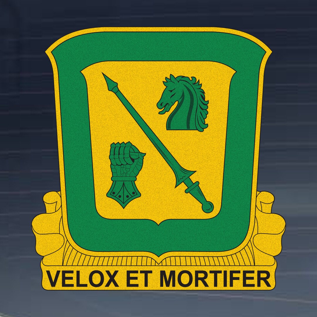 US Army Division - 18th Cavalry Regiment DUI Reflective Indoor Outdoor ...
