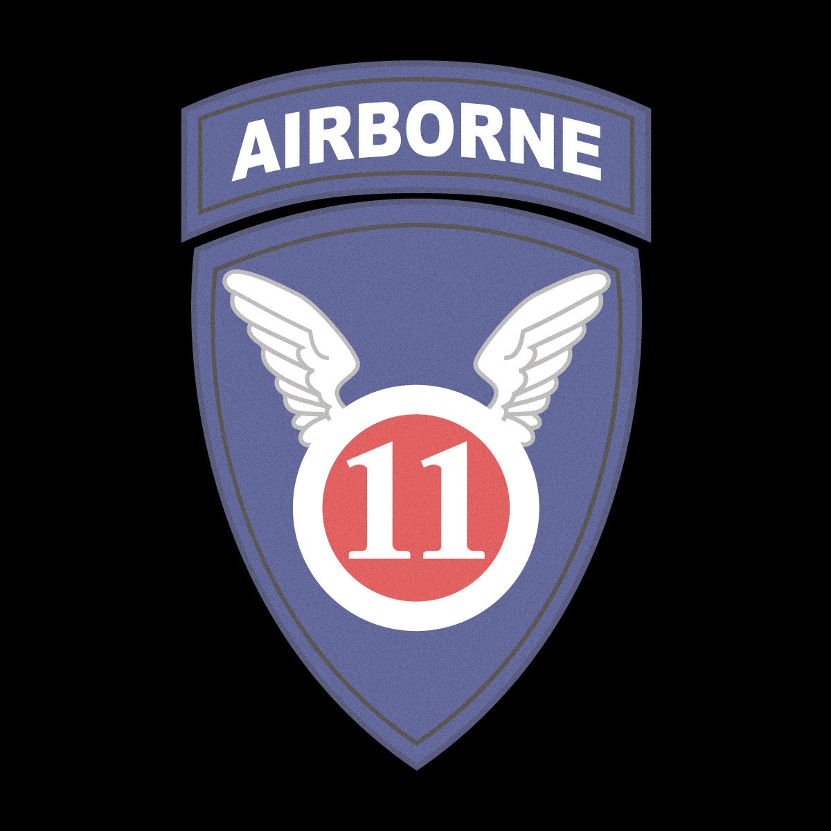 US Army Division - 11th Airborne Color Reflective Indoor Outdoor Vinyl ...
