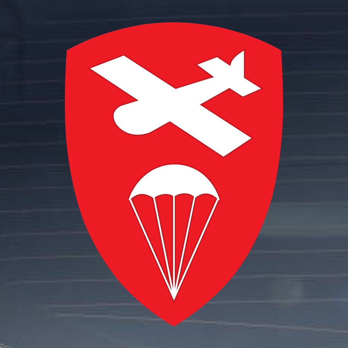 US Army Division Airborne Command SSI Full Color Vinyl Decal | Etsy