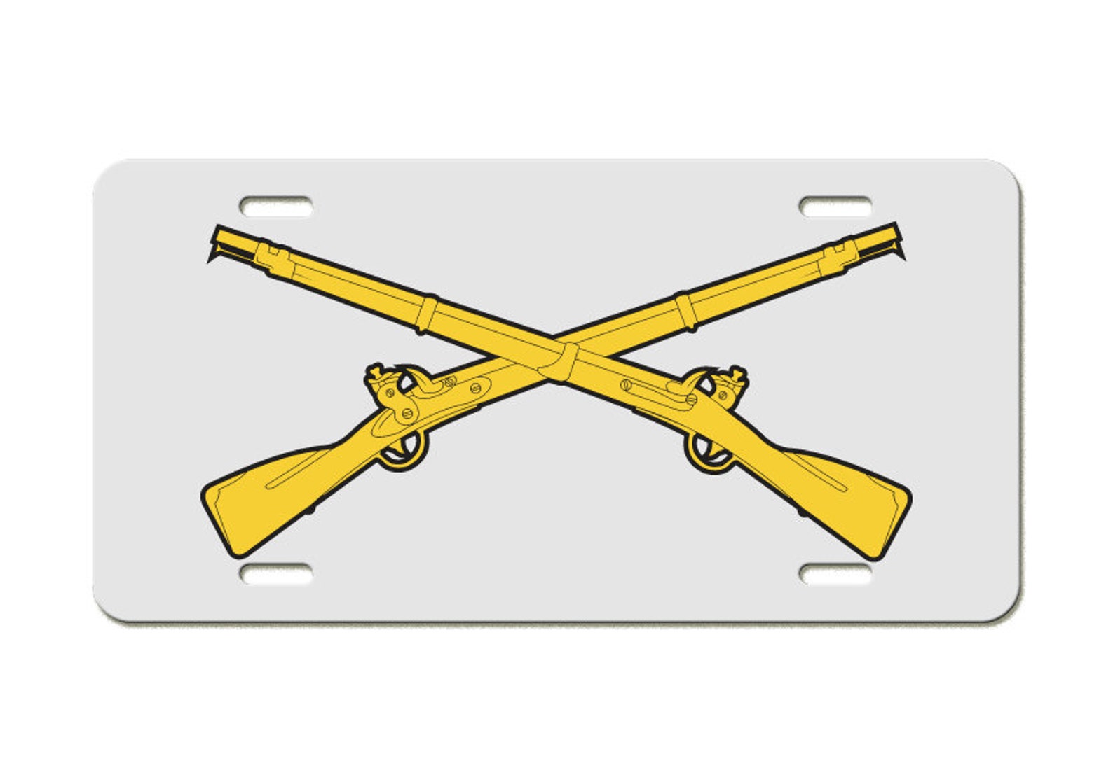 US Army Division Infantry Emblem Aluminum License Plate | Etsy