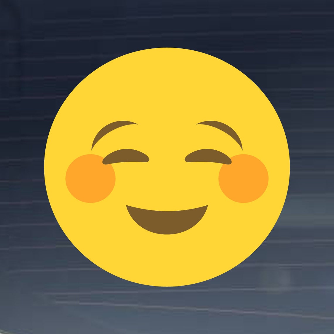 Smiling Face With Smiling Eyes Emoji Vinyl Decal for Laptop - Etsy
